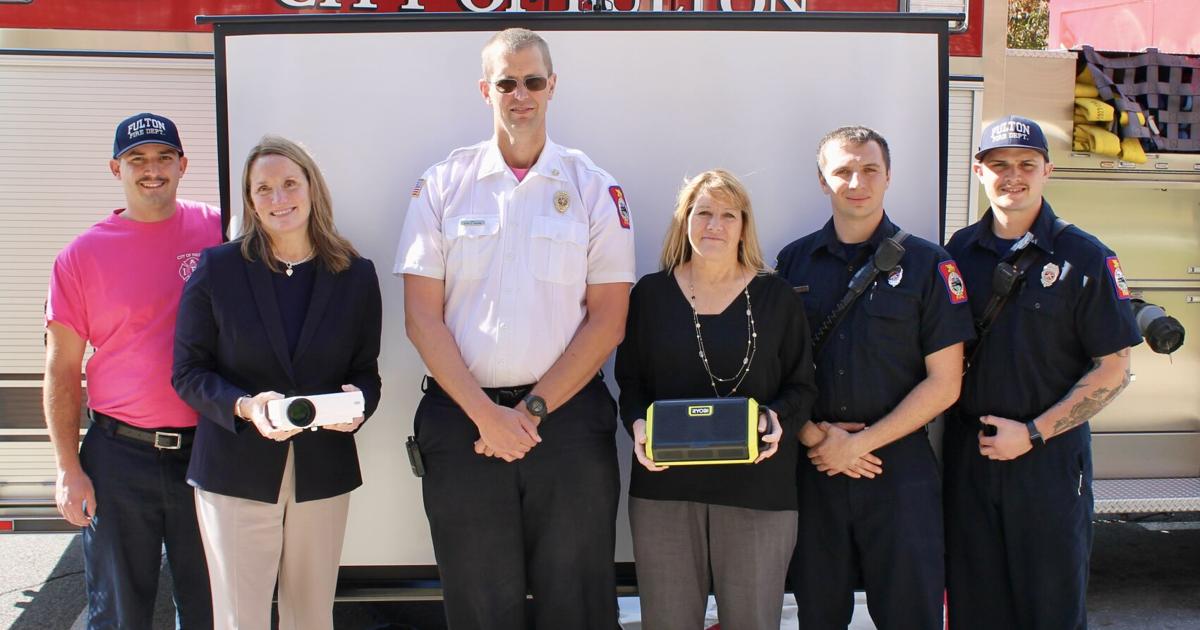 Fulton Savings Bank Donates Fire Safety Materials To Fulton Fd News