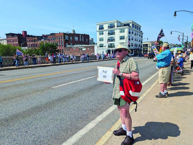 Pride rally on the Bridge Street bridge | News | oswegocountynewsnow.com
