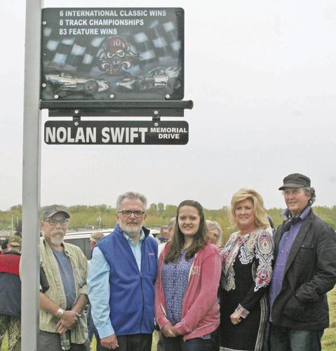 Ceremony dedicates Nolan Swift Drive in front of Oswego Speedway ...