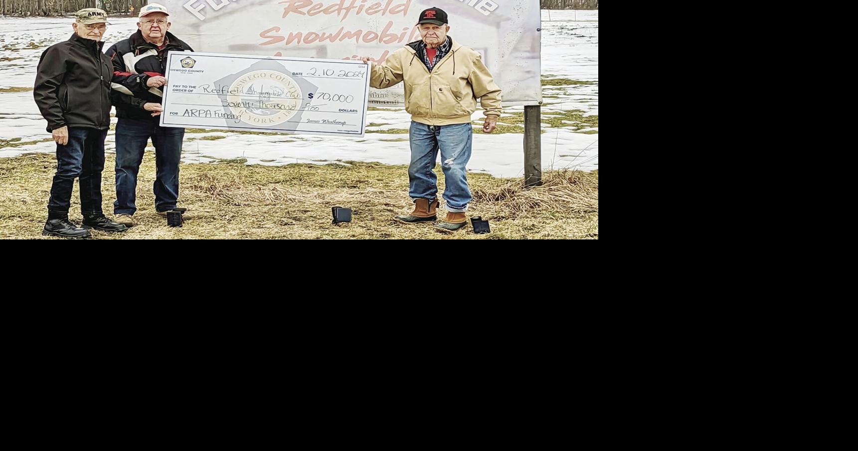 Oswego County awards $70,000 to Redfield Snowmobile Association | News ...