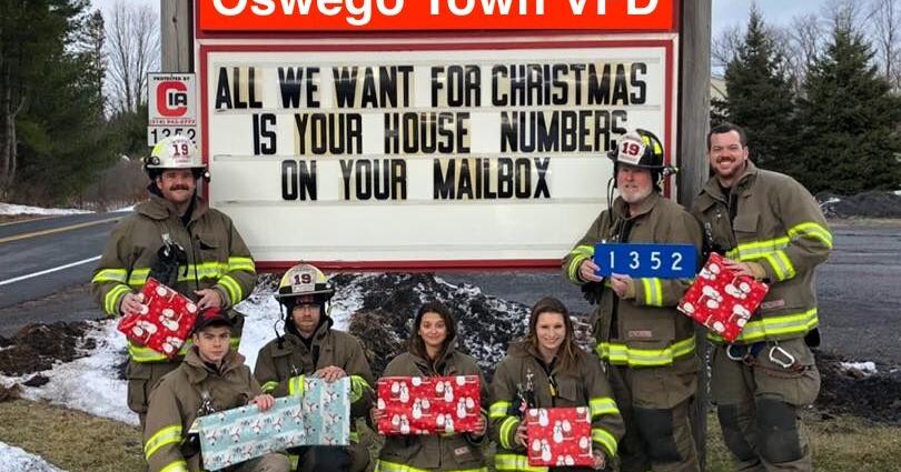 Town of Oswego fire department asks residents to buy reflective address ...