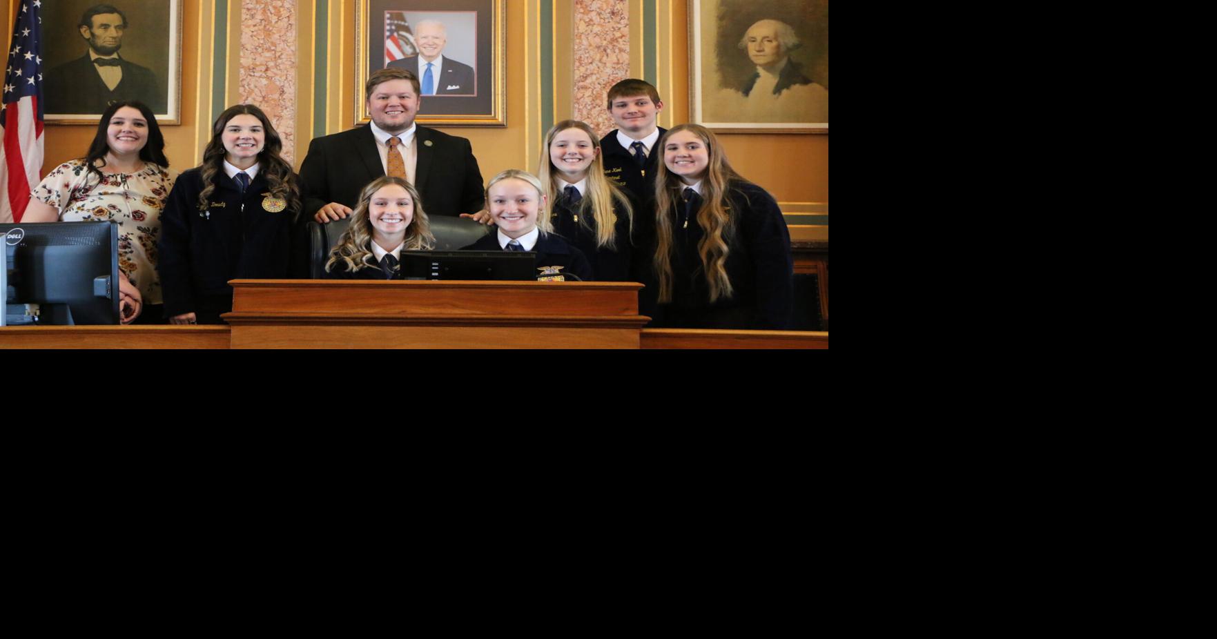 Rep. Austin Harris welcomes Moravia FFA Chapters | Local News ...