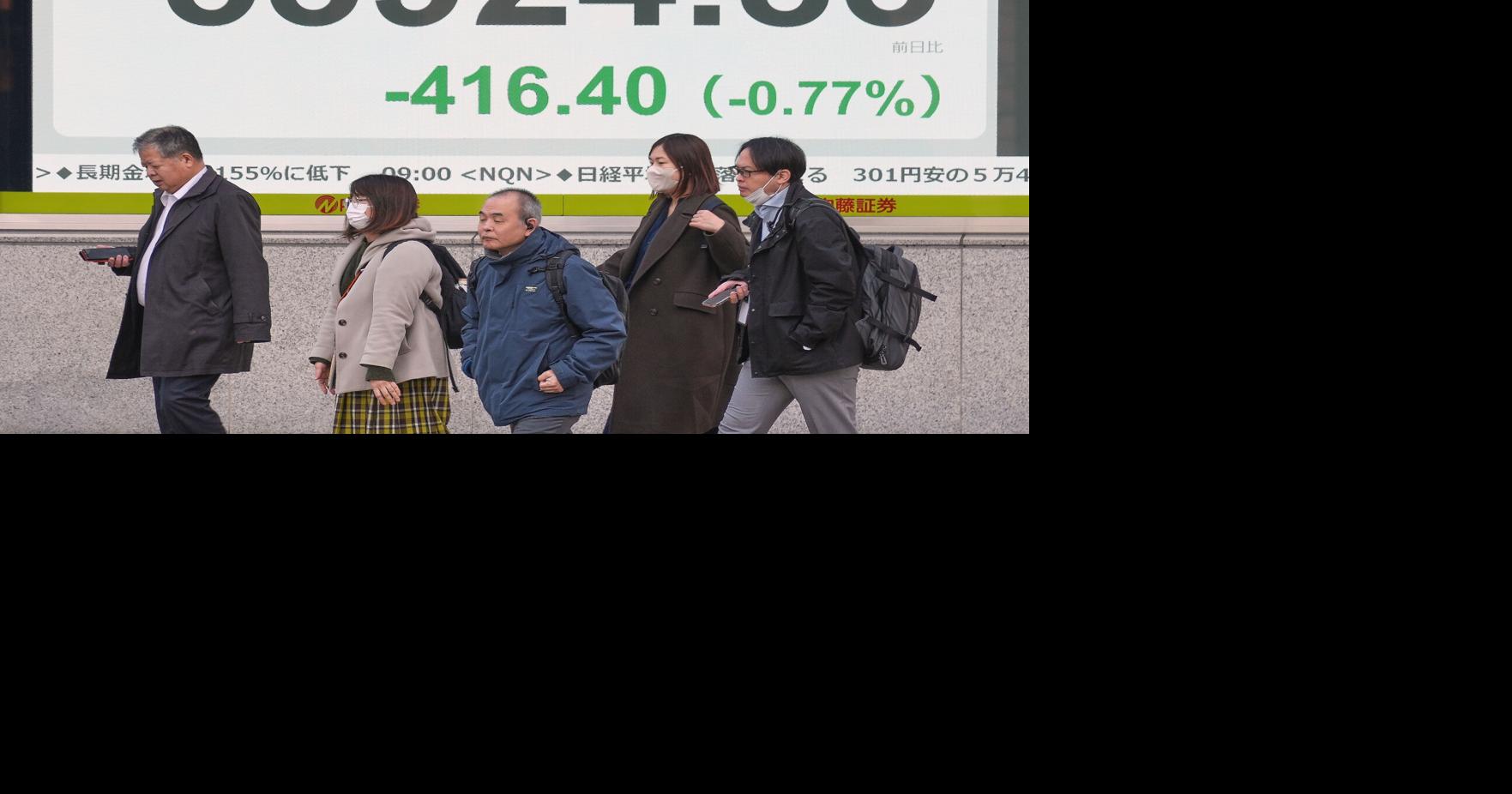 Asian shares are mostly lower and oil sinks $2 after Trump says Iran ...