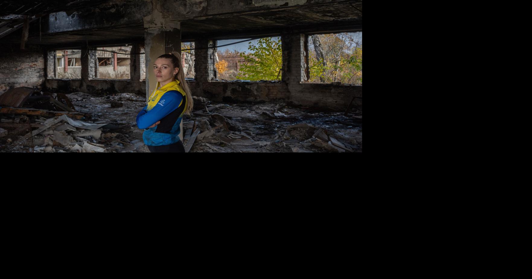 Photos show Ukraine's historic center in ruins but children, athletes ...