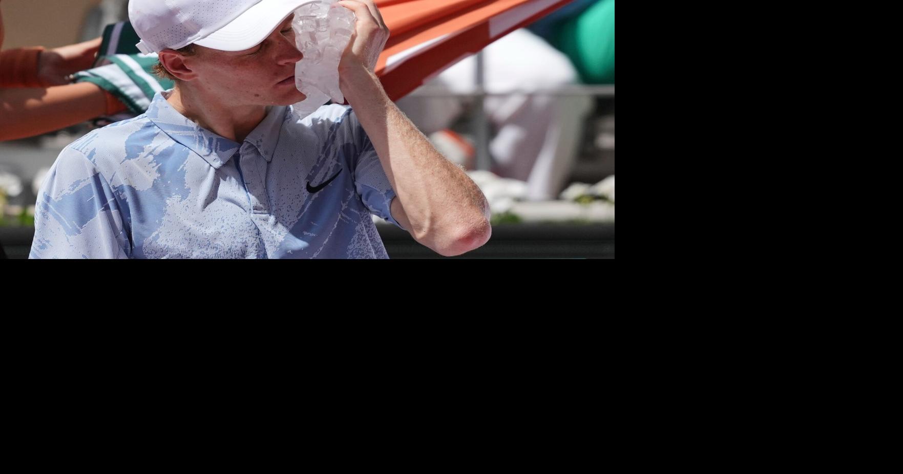 French Open stunner: No. 1 Jannik Sinner struggles with dizziness ...