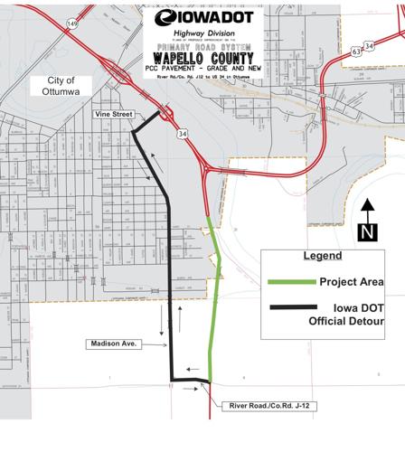 Major project will close portion of Highway 63 | News | ottumwacourier.com