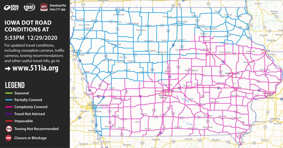Storm dumps snow, freezing rain across Iowa | News | ottumwacourier.com