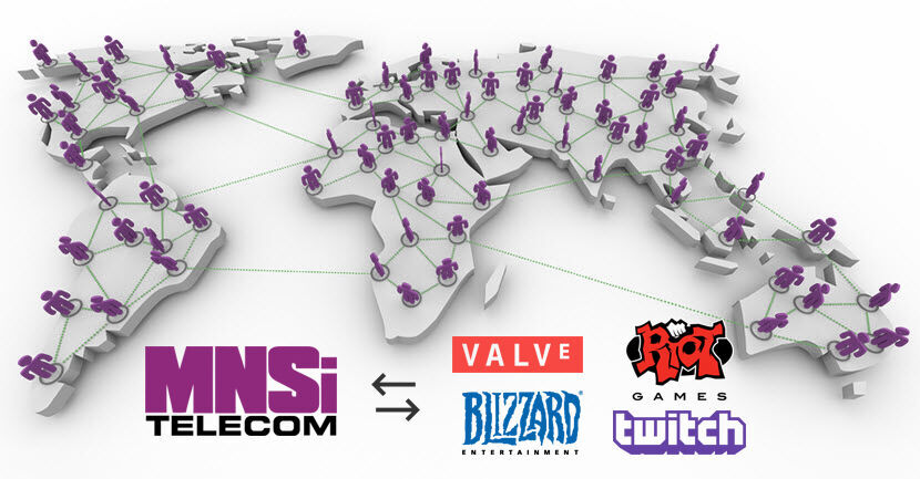 MNSi Telecom announces new peering agreements with major gaming companies