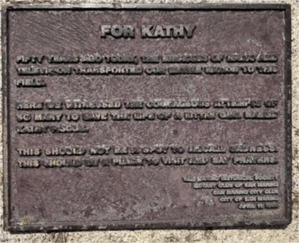 San Marino School District Refurbishes Kathy Fiscus Plaque | Archives ...