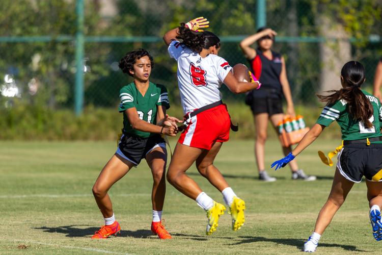 Girls' Flag Football: Westridge, La Cañada Battle in League Matchup ...
