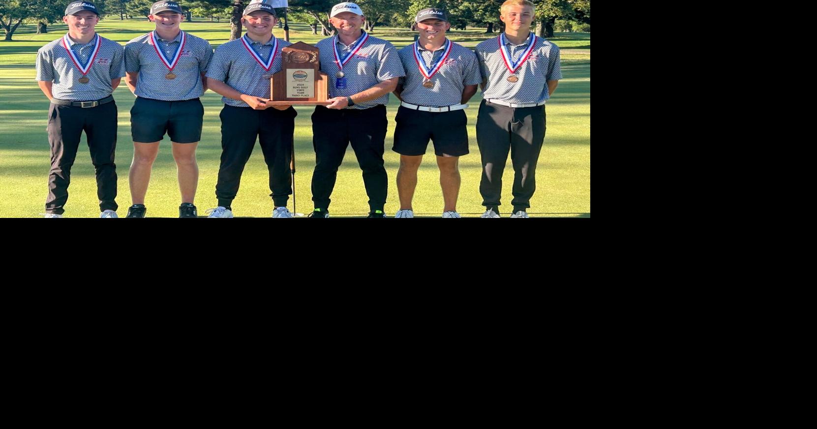 Hunt claims fourth, Mustangs third in boys state golf championship ...