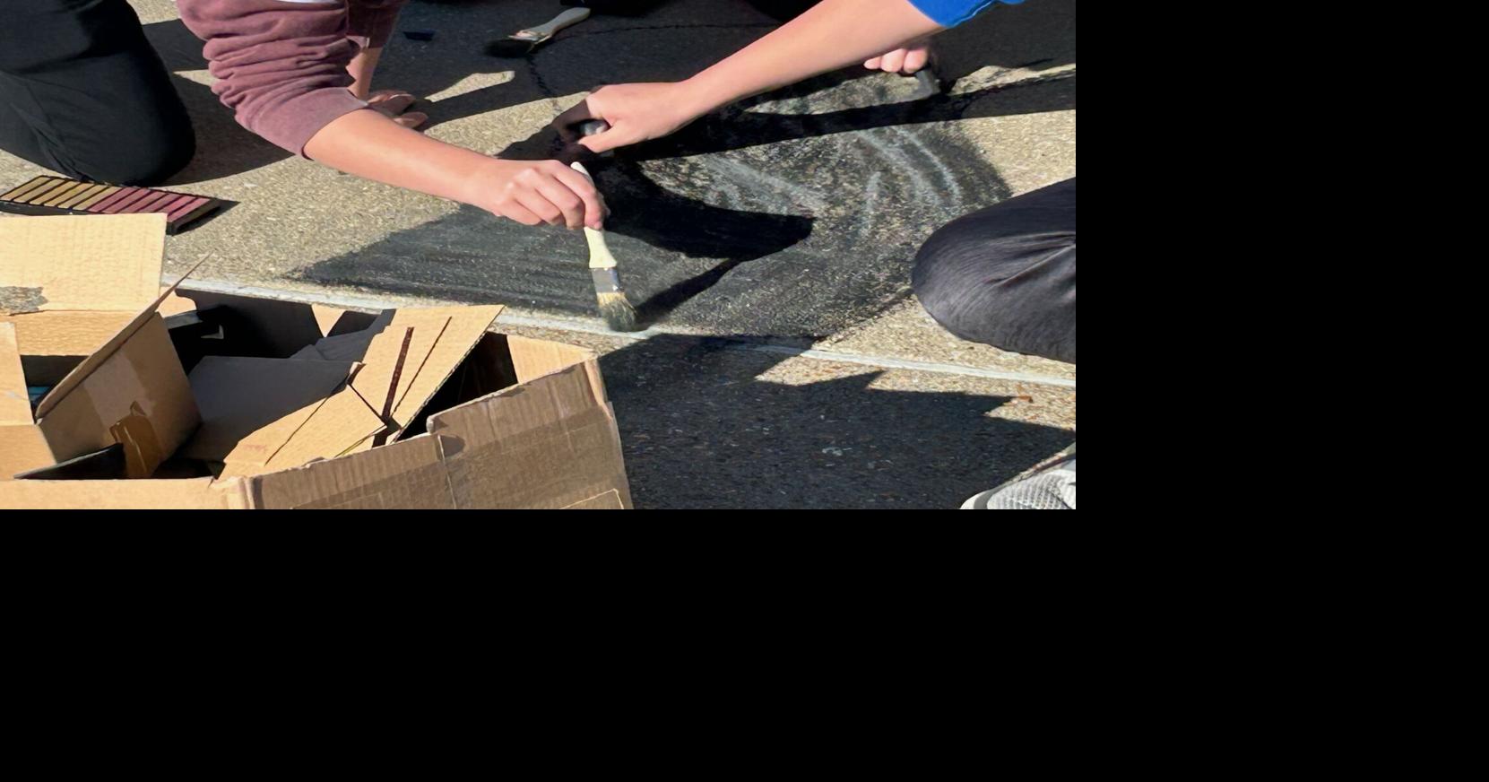 Students get creative at Chalk-Eclipse mural contest at SIU | News ...