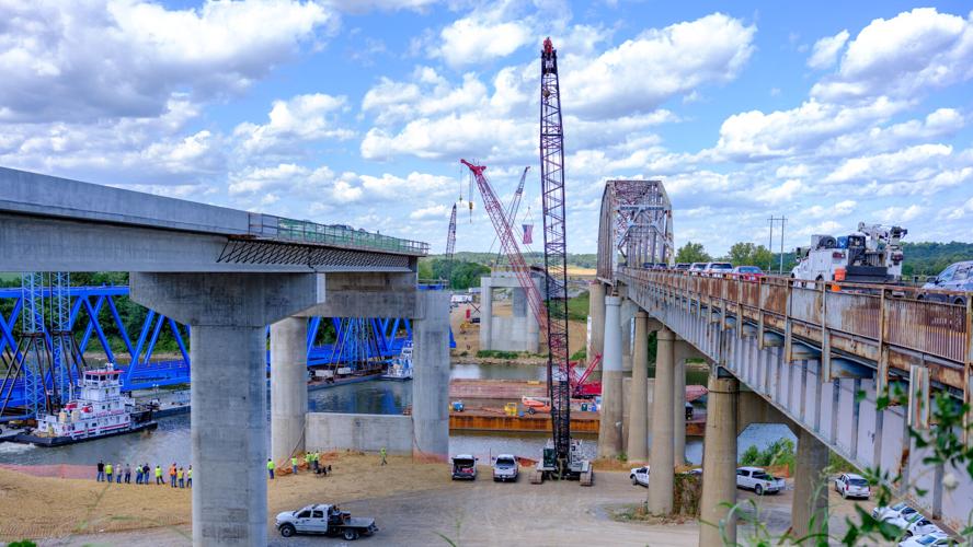 Water Under the Bridge: New Truss Installed Following Float Up River ...