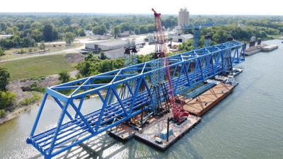 New Cumberland River Bridge truss to be placed in mid-September | News ...