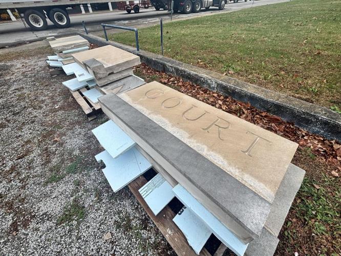 Community members removing engraved bricks from old Crittenden County ...