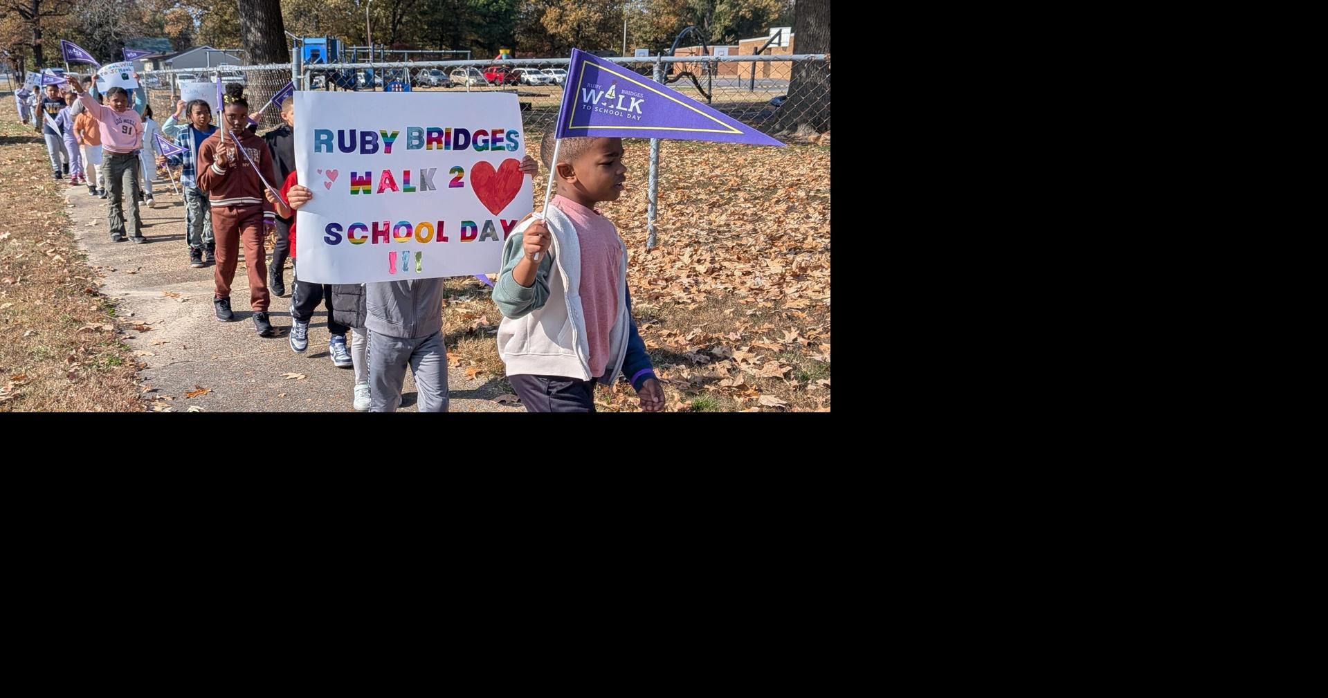 Students celebrate Ruby Bridges’ legacy with symbolic walk to school ...