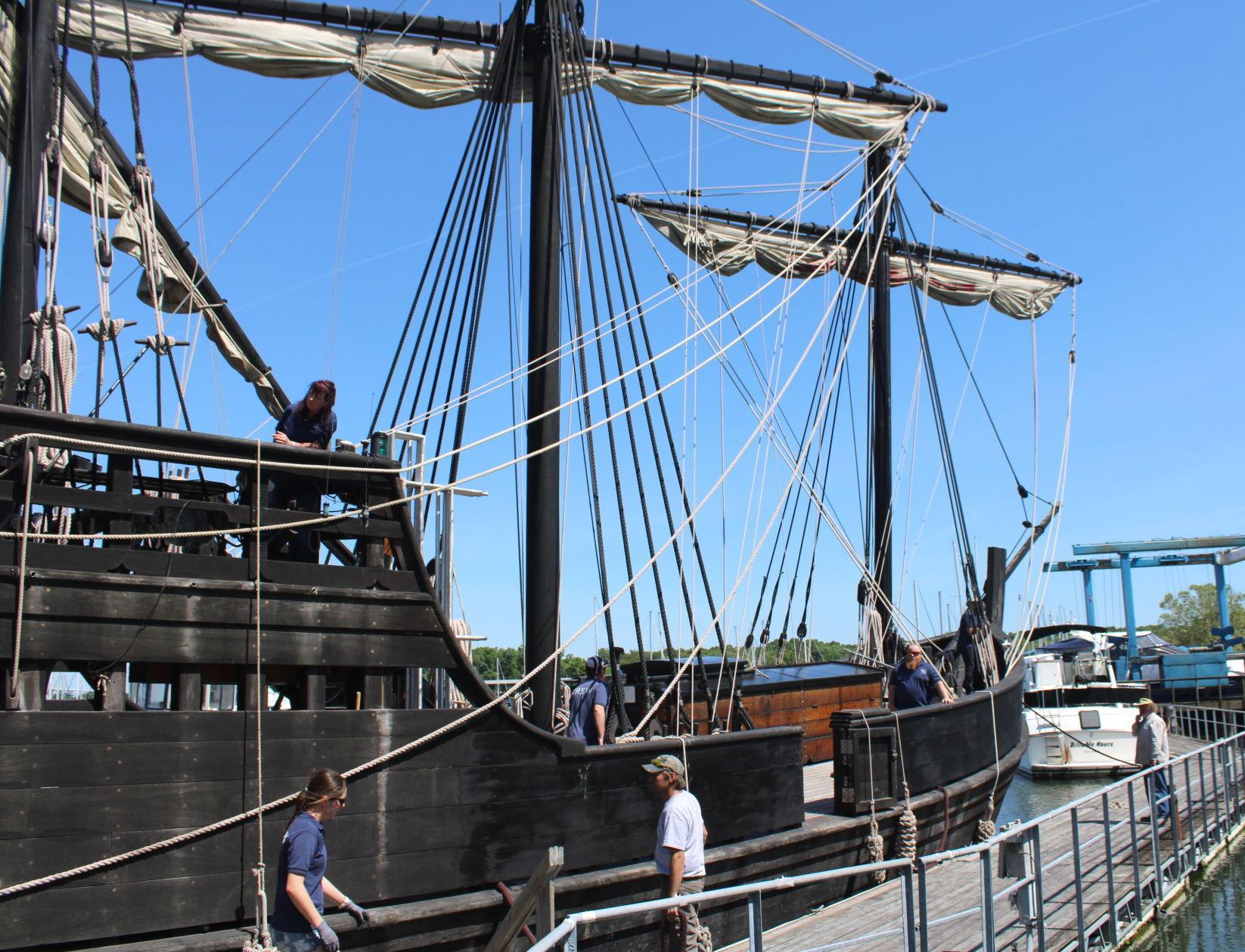 Replica of Columbus ship Pinta seen at Green Turtle Bay | News ...