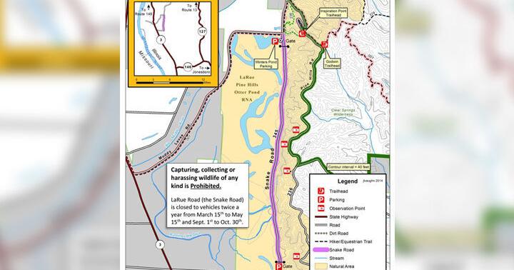 Snake Road in Shawnee National Forest closes early for spring migration ...
