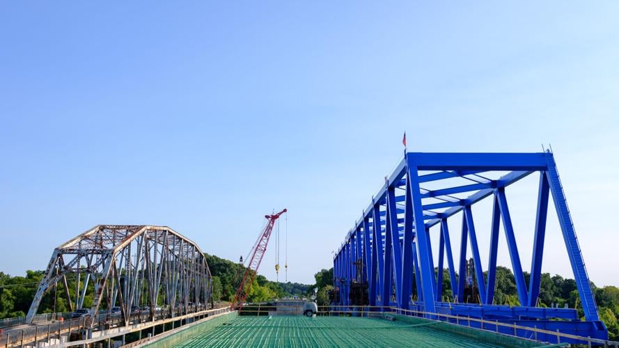 Water Under the Bridge: New Truss Installed Following Float Up River ...