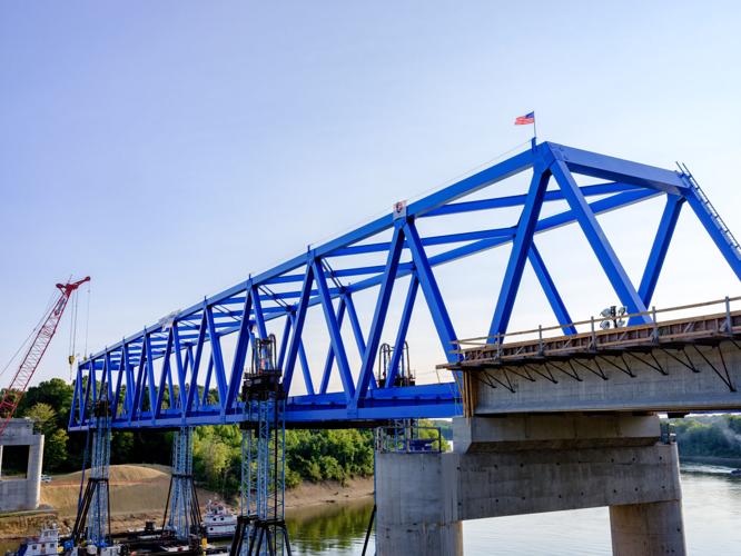 Water Under the Bridge: New Truss Installed Following Float Up River ...