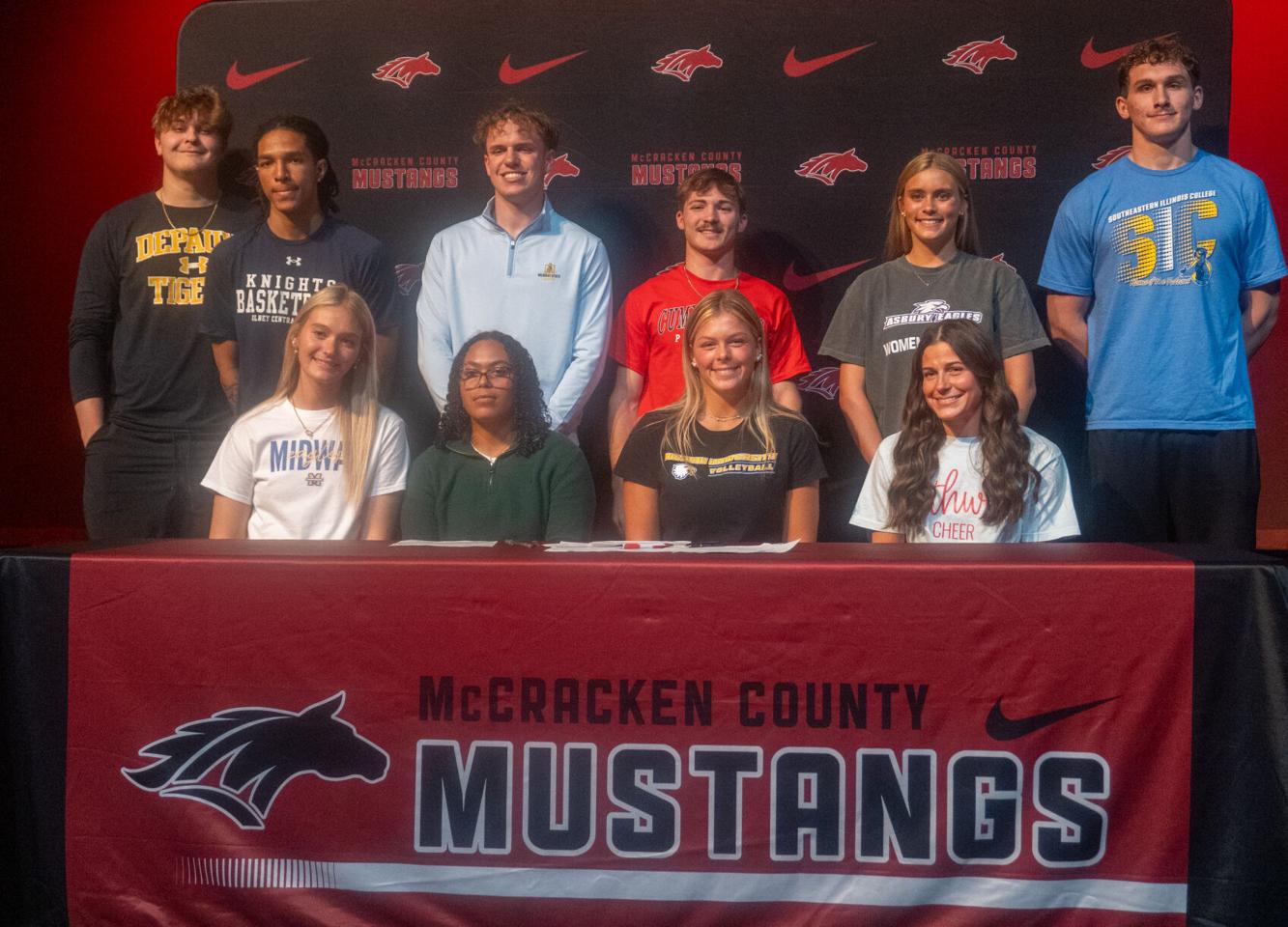 McCracken holds signing for 10 athletes headed to college ranks ...