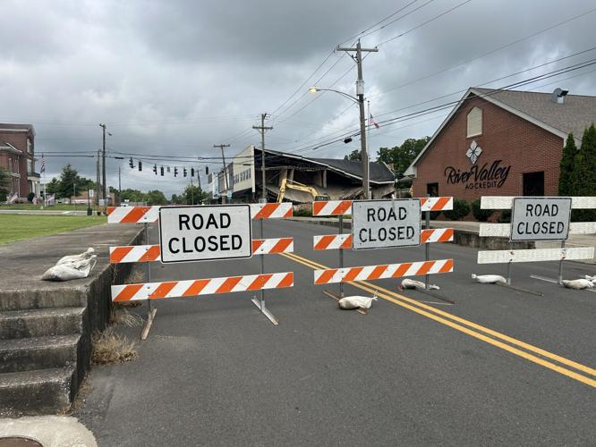 Partial building collapse in Clinton blocks roads as officials await ...