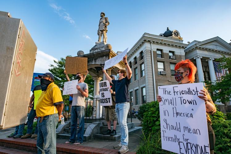 GALLERY: Protest at Lee statue in Murray | News | paducahsun.com