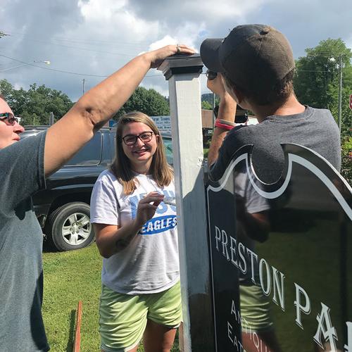 Sign installed at Preston Park | News | paintsvilleherald.com