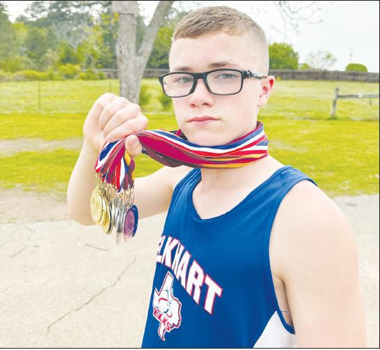 Conner Harris takes home 20 track and field medals at Elkhart | Local ...