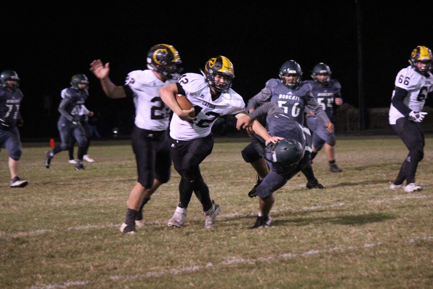 High school football: Cayuga blanks Cross Roads, 32-0, to qualify for ...