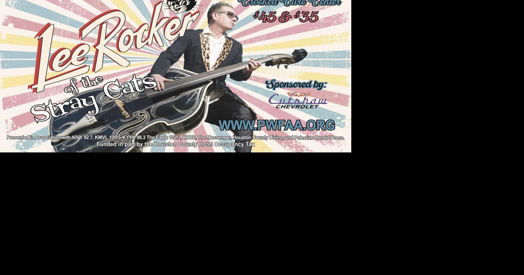 The Stray Cats’ Lee Rocker plays Crockett Civic Center Friday night ...