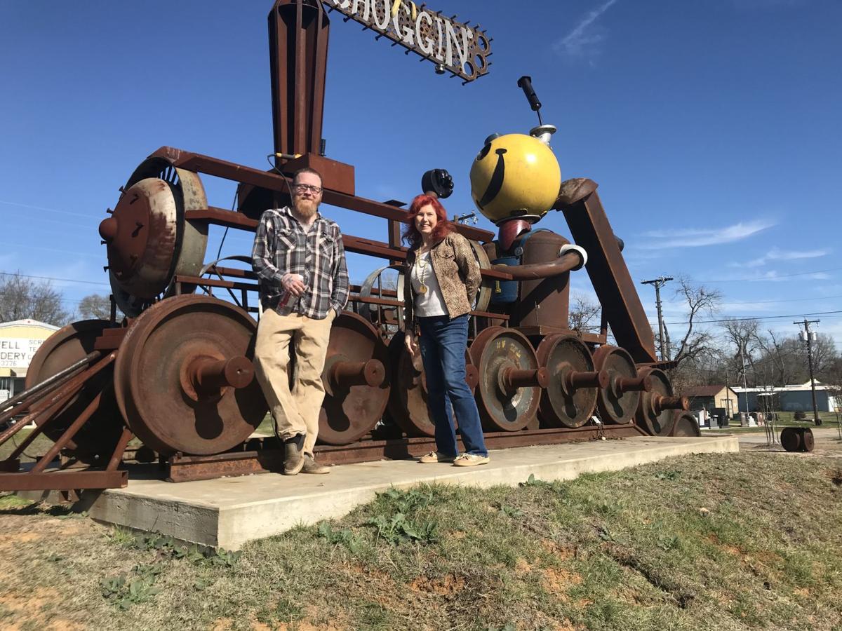 Train sculpture on track | News | palestineherald.com