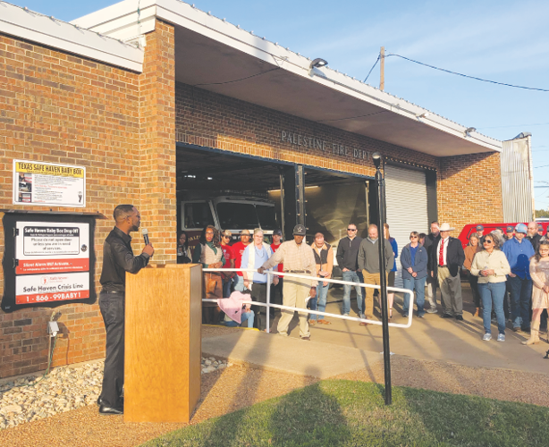 Texas’ fifth Safe Haven Baby Box receives blessing at Fire Station 1 ...