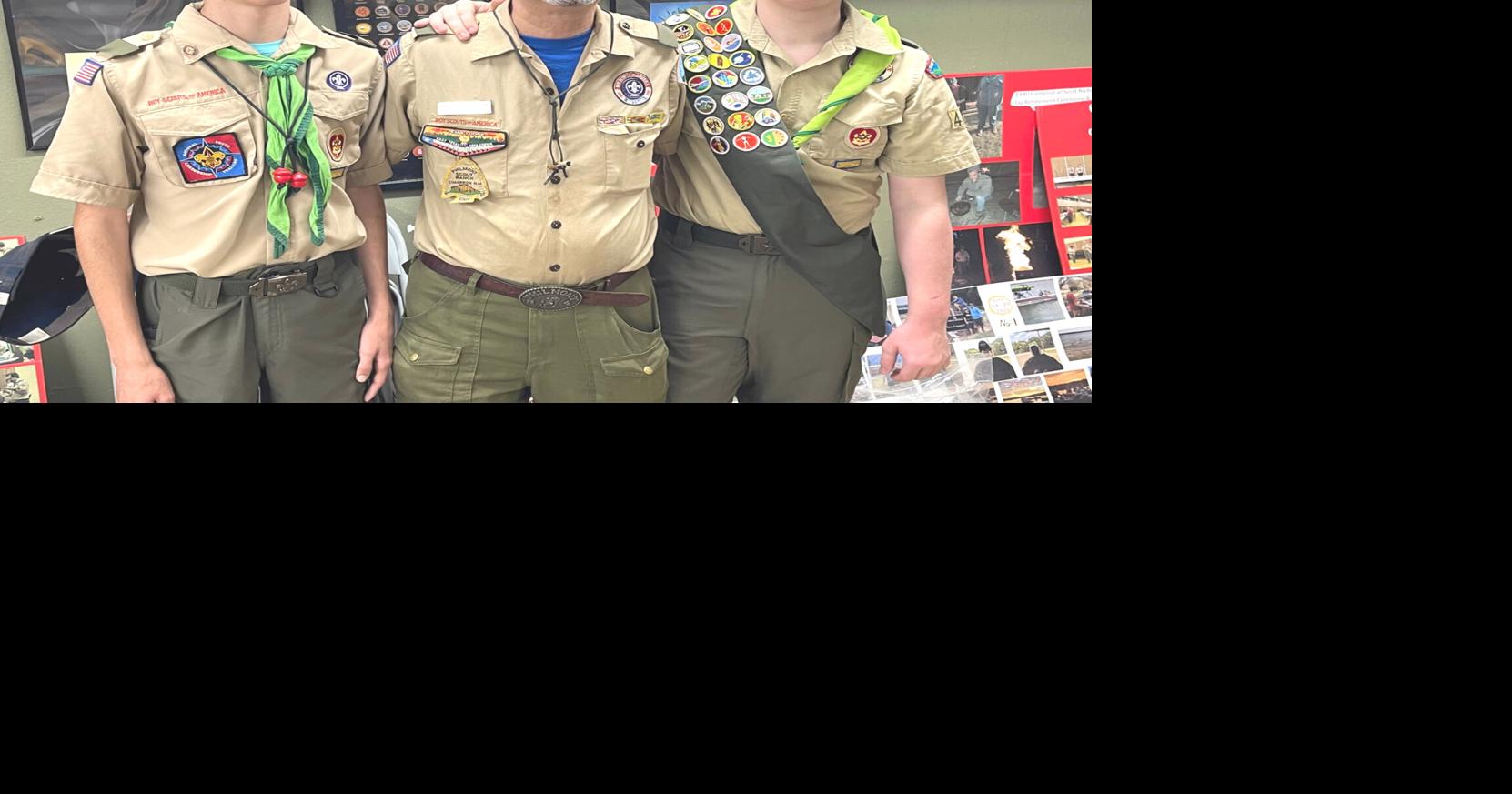 Eagle Scouts learning leadership, service; Scouts improve Pilgrim ...
