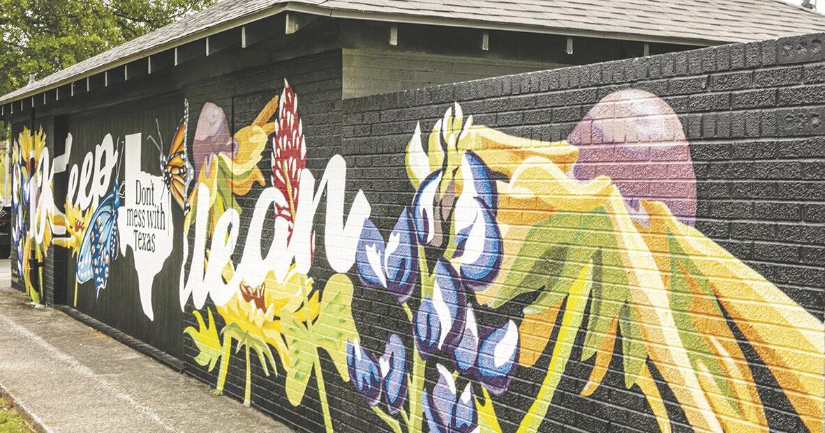 Palestine unveils Don’t Mess with Texas mural | News | palestineherald.com