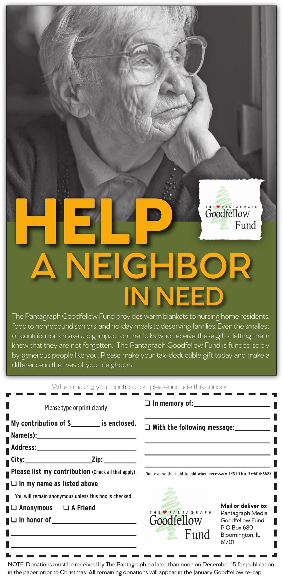 Goodfellow help a neighbor in need