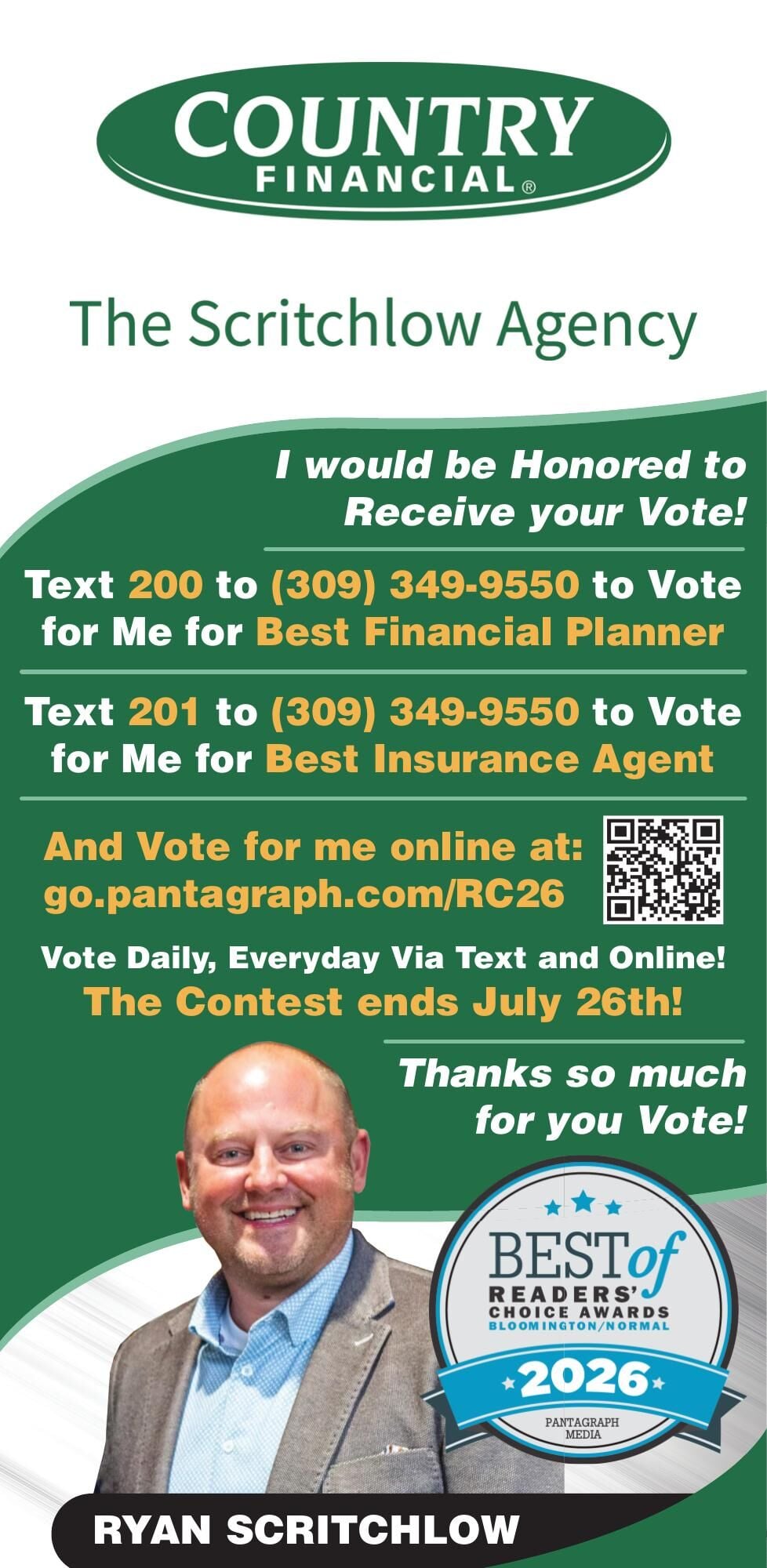 THE SCRITCHLOW AGENCY - RYAN SCRITCHLOW - Ad from 2026-07-05
