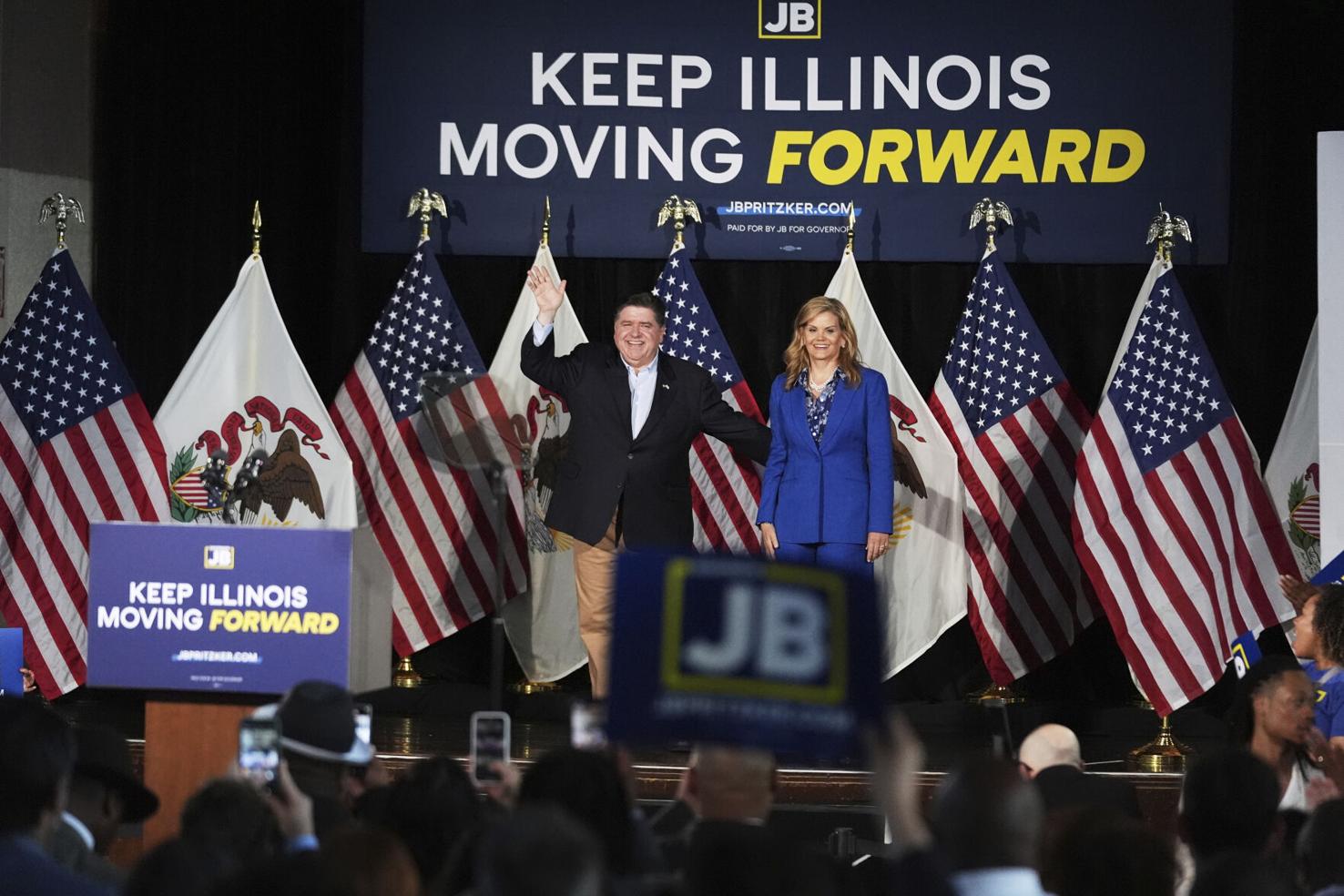 Pledging to 'keep Illinois moving forward,' Pritzker officially launches bid for third term