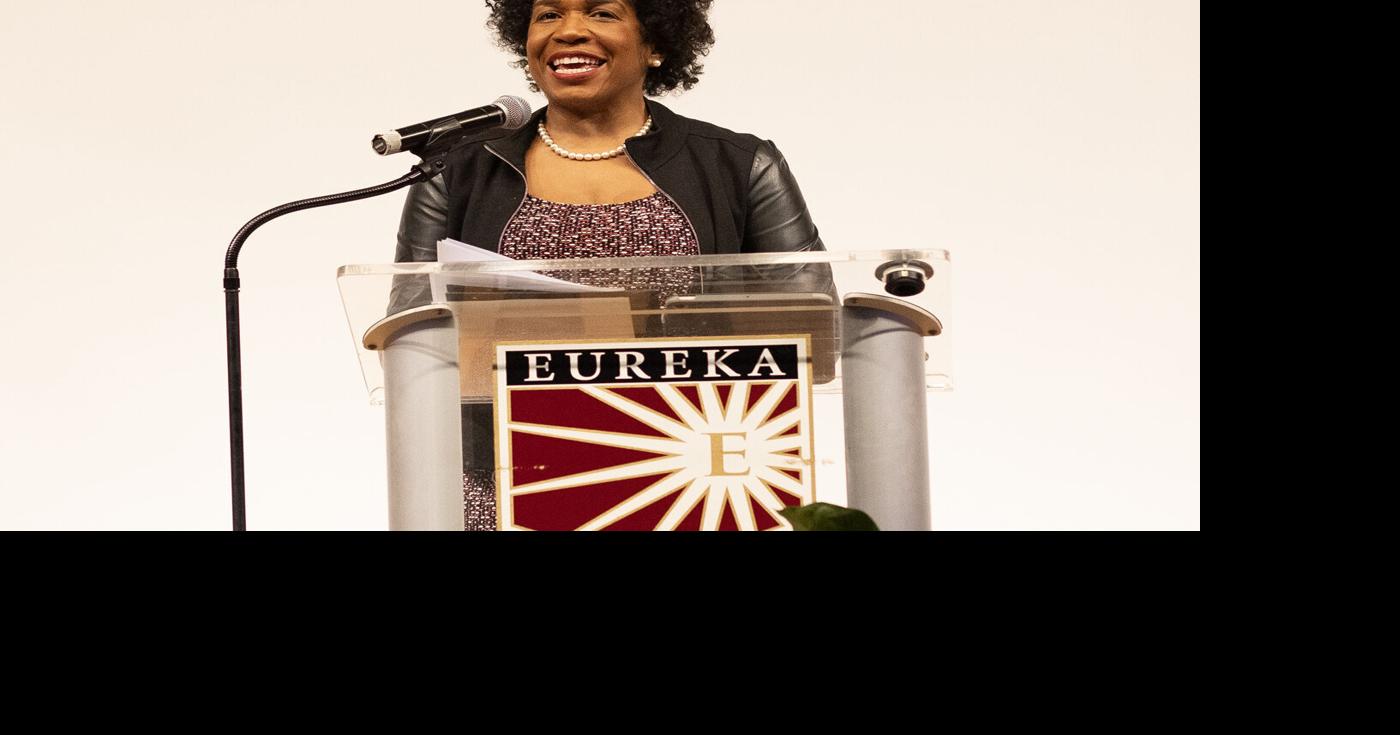 Photos: Lt. Gov. Juliana Stratton speaks during Eureka College MLK event