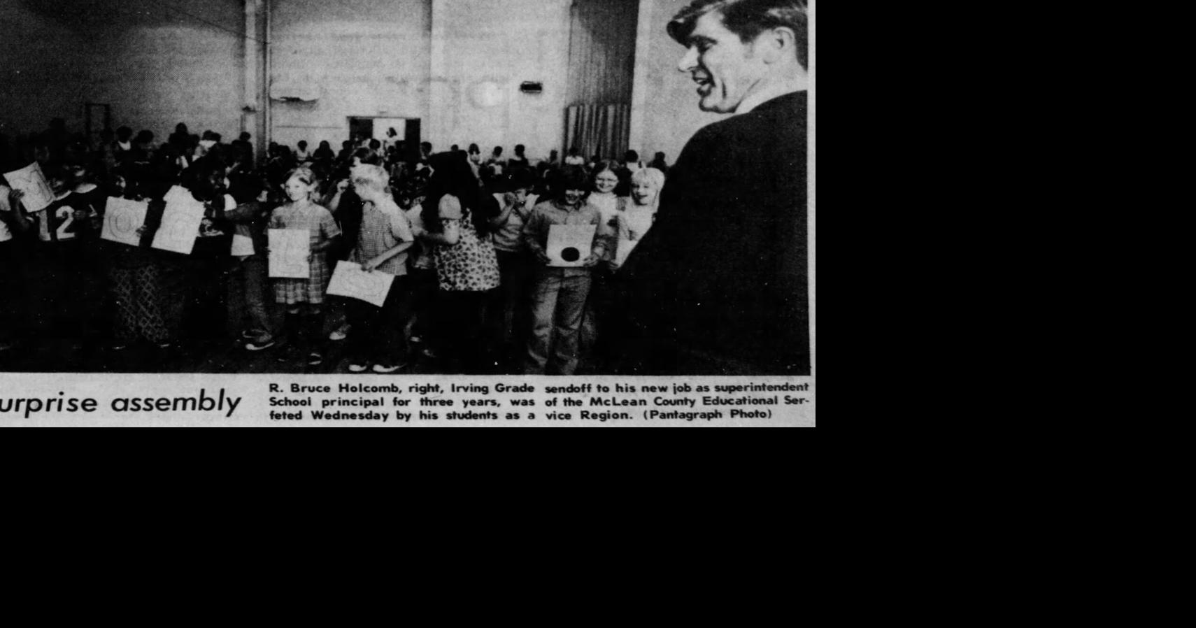 50 years ago: 'Bruce Holcomb Day' celebrated at Irving School