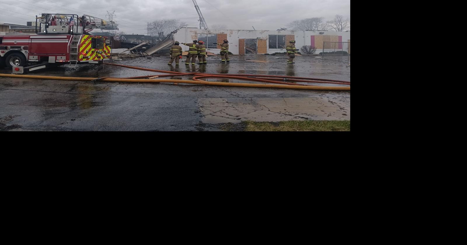 Bloomington crews return to reignited structure fire on Lafayette Street
