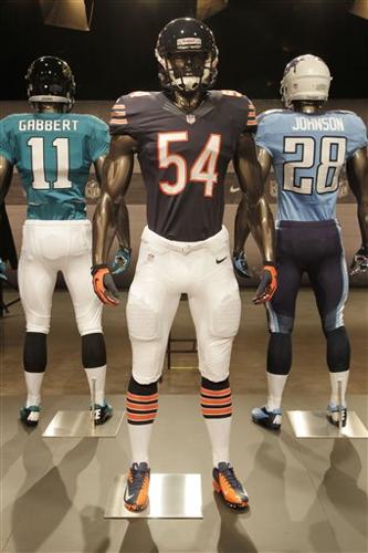 NFL picks Nike; Bears get a new look