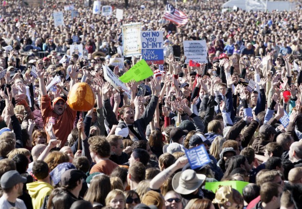 Laughs, activism blend at Stewart-Colbert D.C. rally