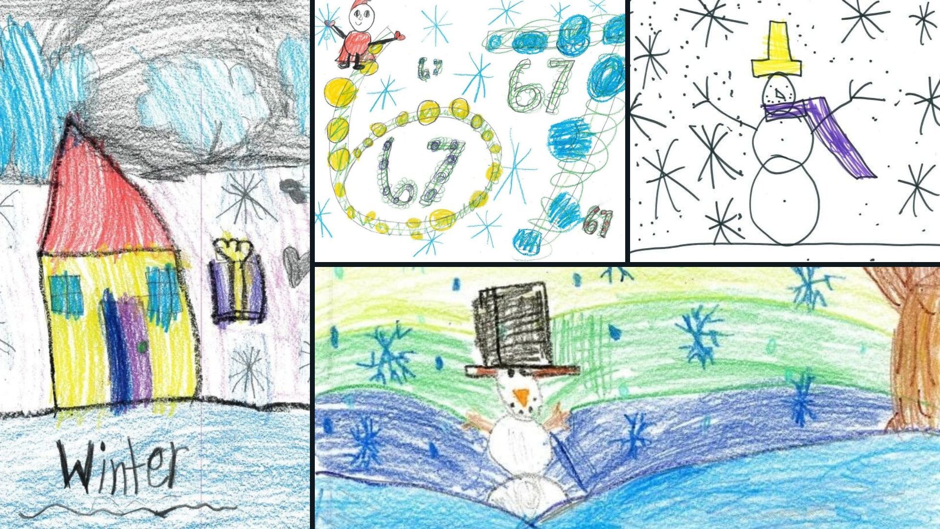 Bloomington-Normal students write, draw about winter
