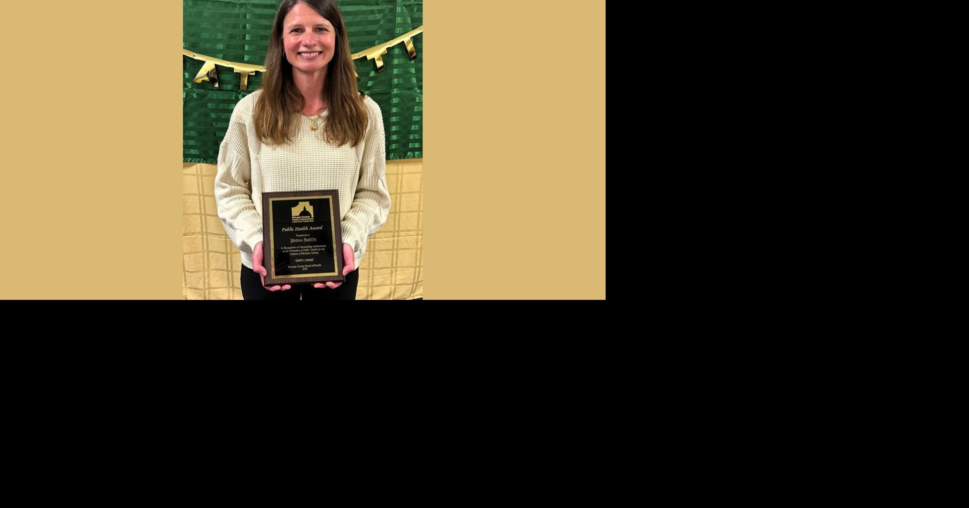 Jenna Smith wins 2025 Public Health Award in McLean County