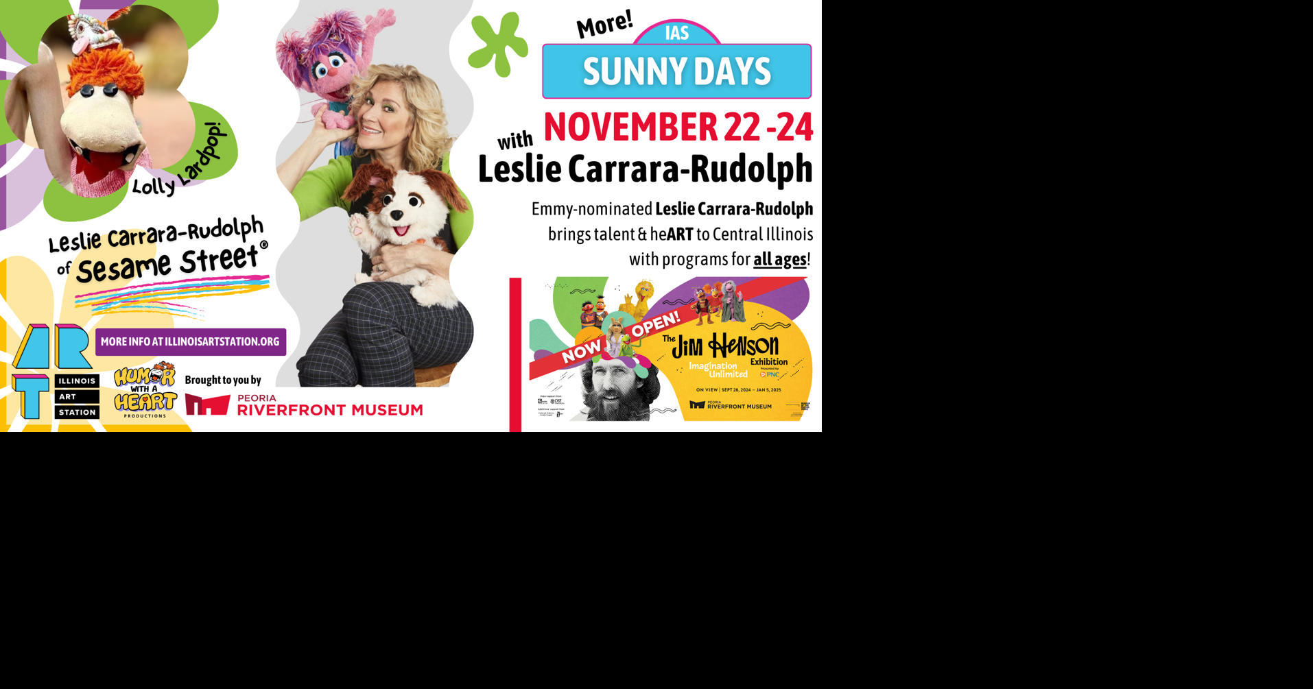 Sesame Street's Leslie Carrara-Rudolph to visit Normal