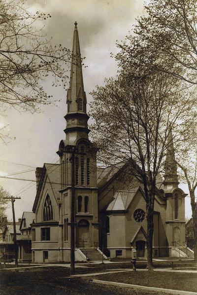 Church established before town became Normal
