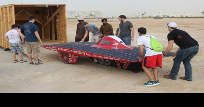 ISU solar car team competing in Abu Dhabi