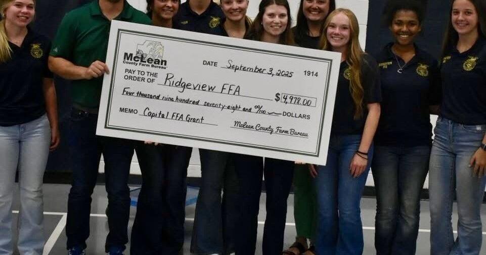 McLean County Farm Bureau invests $20K in FFA chapters