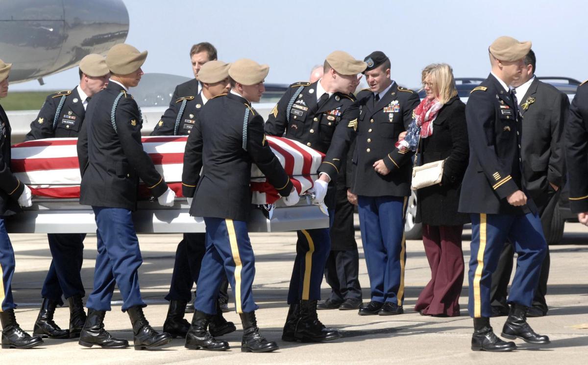 Military provides honor guard, assists Rodgers family